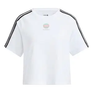 Adidas Neo Contrast Stripe Sports T-shirt - White