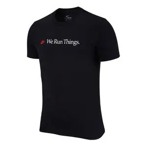 Nike Airathon Run Things T-shirt 'black - Black/multi-color