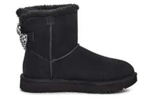 UGG Checkered Bow Short Snow Boots