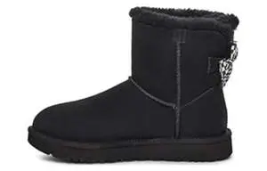 UGG Checkered Bow Short Snow Boots
