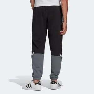 Adidas Originals Logo Splicing Bundle Feet Sports Pants - Black