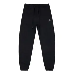 JORDAN Solid Color Logo Printing Drawstring Lacing Training Sports Pants/trousers/joggers Black - Default Colorway