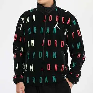 JORDAN Air Jumpman Logo Windproof Stand Collar Jacket