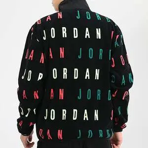 JORDAN Air Jumpman Logo Windproof Stand Collar Jacket