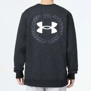 Under Armour Essential Fleece Heritage Crew Sweatshirt 'black
