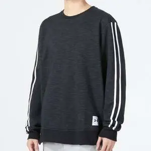 Under Armour Essential Fleece Heritage Crew Sweatshirt 'black