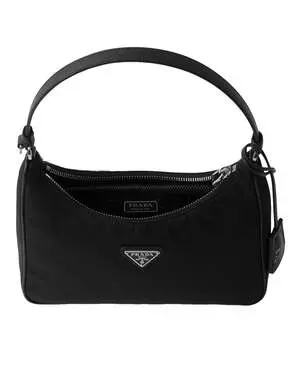 Prada Re-nylon And Saffiano Mini Bag - Black