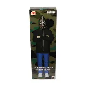A BATHING APE Shark Figure 'black - Blue