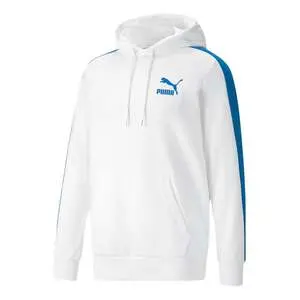 PUMA Iconic T7 Hoodie - White/blue