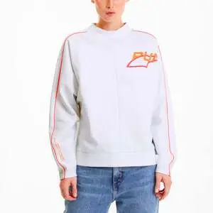 PUMA Evide Logo Printing Round-neck Sweatshirt