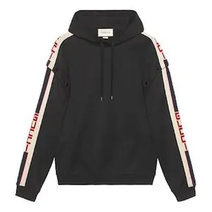 Gucci Hooded Sweatshirt With Removable Sleeves - Black