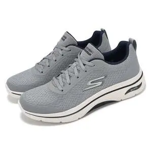 Sketchers Go Walk Arch Fit 2.0 Athletic Sneakers - Grey/white/navy