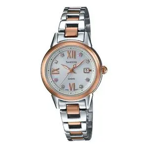 Casio Sheen Stainless Steel Quartz Watch With Sapphire Crystal - Silver