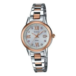 Casio Sheen Stainless Steel Quartz Watch With Sapphire Crystal - Silver