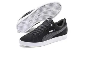 PUMA Smash V2 Sd Low Top Casual Shoes - Black/white
