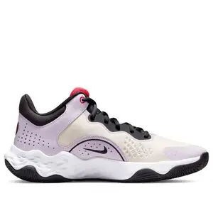 Nike Fly.by Mid 3 Basketball Sneakers - White/purple