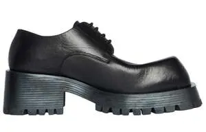 Balenciaga Trooper 4 Leather Derby Shoes