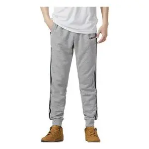 Adidas Classic Logo Printing Drawstring Sports Long Pants Gray - Grey