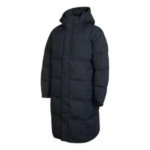Adidas Long Down Jacket With Hood - Black