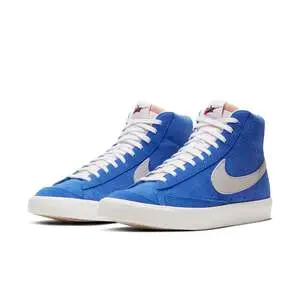 Nike Blazer Mid '77 Suede High Top Sneakers - White/blue/gray