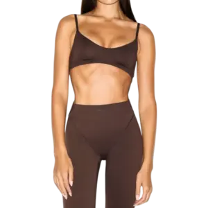 Nike X Skims Matte Micro Scoop Bra - Dark Sepia