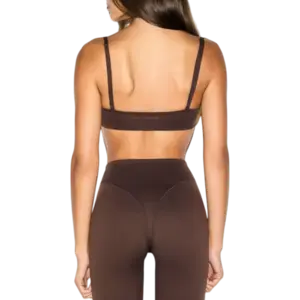 Nike X Skims Matte Micro Scoop Bra - Dark Sepia