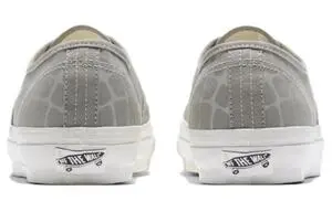 VANS Premium Authentic 44 Reptile Embossed Lace-up Sneakers - Grey