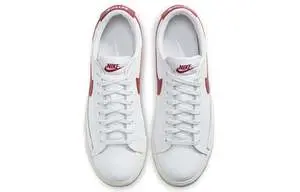 Nike Blazer Low Leather Sneakers - White/red