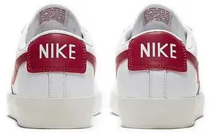 Nike Blazer Low Leather Sneakers - White/red