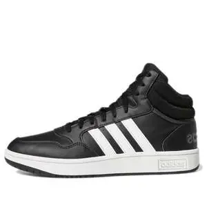 Adidas Hoops 3.0 Mid Classic Vintage Shoes - Core Black/cloud White/grey Six