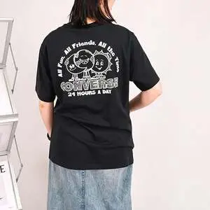 CONVERSE Earth Moon Sun Short Sleeve T-shirt Asia Sizing