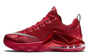 Nike Lebron 12 Low Sneakers - Red/silver/red