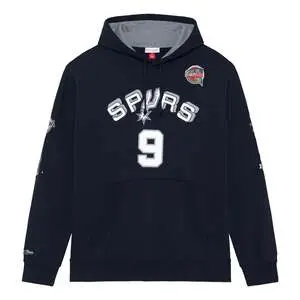 Mitchell & Ness X Nba San Antonio Spurs Tony Parker Fleece Hoodie - Black
