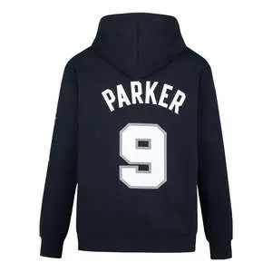 Mitchell & Ness X Nba San Antonio Spurs Tony Parker Fleece Hoodie - Black
