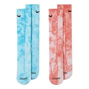 Nike Everyday Plus Medium Stockings 2 Pack - Blue/red