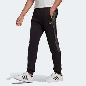 Adidas Originals Sprt Sweatpants Casual Sports Knit Bundle Feet Long Pants - Black