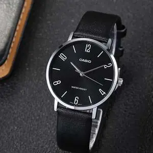 Casio Analog Leather Watch