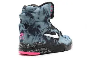 Nike Command Force Bleached Denim High Top Sneakers - Blue/black