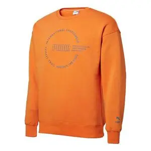 PUMA Alphabet Logo Fleece Lined Sweatshirt - Orange