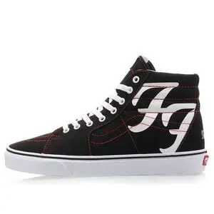 VANS Foo Fighters X Sk8-hi "25th Anniversary" High Top Sneakers - Black/white/red