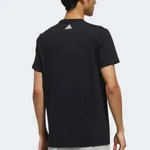 Adidas Logo Large Alphabet Printing Short Sleeve