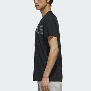 Adidas Logo Large Alphabet Printing Short Sleeve