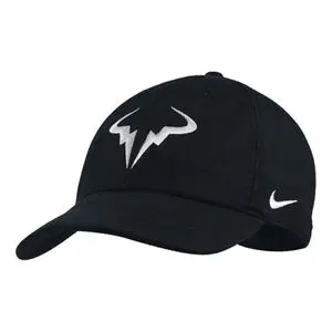 Nike Court Aerobill Rafa Heritage86 Tennis Cap - Black/white