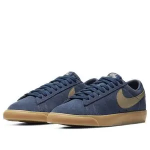 Nike Blazer Low Sb 'navy Gum' Sneakers