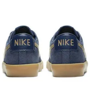 Nike Blazer Low Sb 'navy Gum' Sneakers