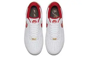 Nike Force 1 Low Sneakers - White/red