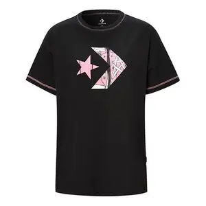 CONVERSE Loose Fit Printed T-shirt - Black