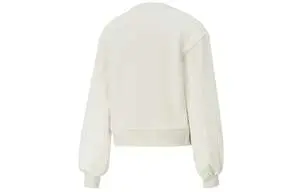 PUMA Classics Balloon Sleeve Crew Neck Sweater - White/black