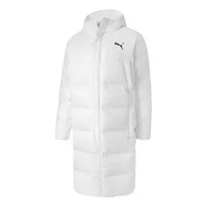 PUMA Long Down Jacket - White/black