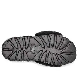 UGG Cozetta Curly Graphic Slipper - Black